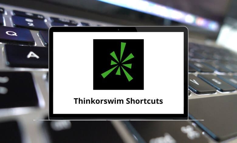 45 Thinkorswim Keyboard Shortcuts - Thinkorswim Hotkeys PDF