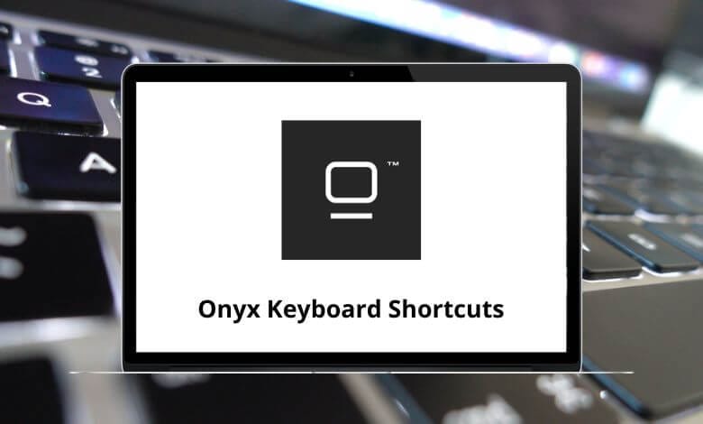 101 Onyx Keyboard Shortcuts - Onyx Shortcuts PDF