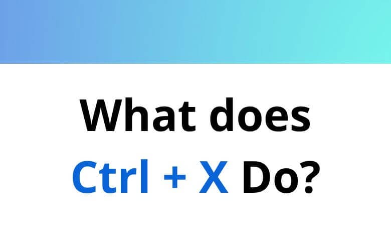 What does Ctrl+X do? - Tutorial Tactic