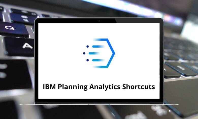 59 IBM Planning Analytics Keyboard Shortcuts
