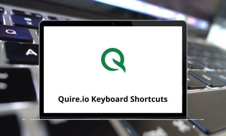 62 Quire.io Keyboard Shortcuts