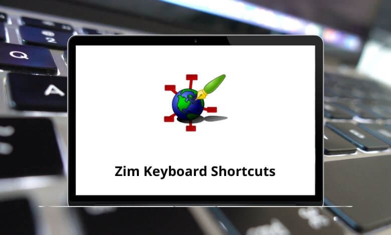 52 Zim Keyboard Shortcuts - Zim Shortcuts PDF