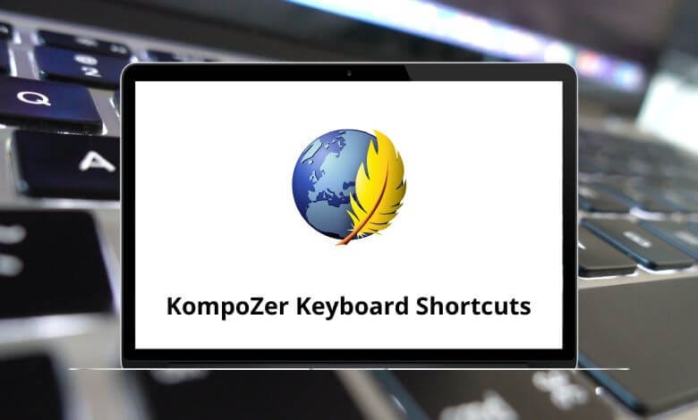 55 KompoZer Keyboard Shortcuts - KompoZer Shortcuts PDF