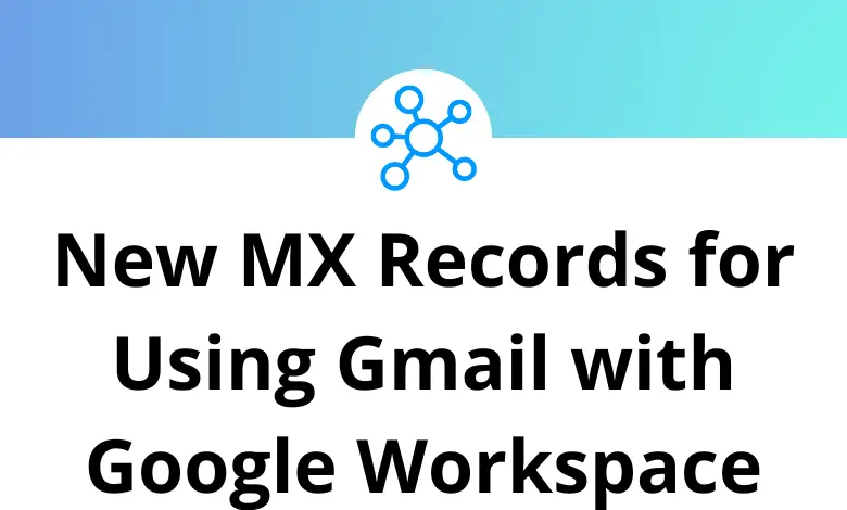 New MX Records for Using Gmail with Google Workspace